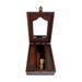Colonial Wood Traveling Shaving Box With Accessories, Antique Style ...