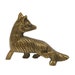4-1/4" Antiqued Brass Fox Figurine, Vintage Style Desk Decor or Gift - Etsy