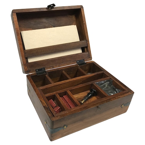 14 Colonial-style Wood Writing Chest With Removable - Etsy