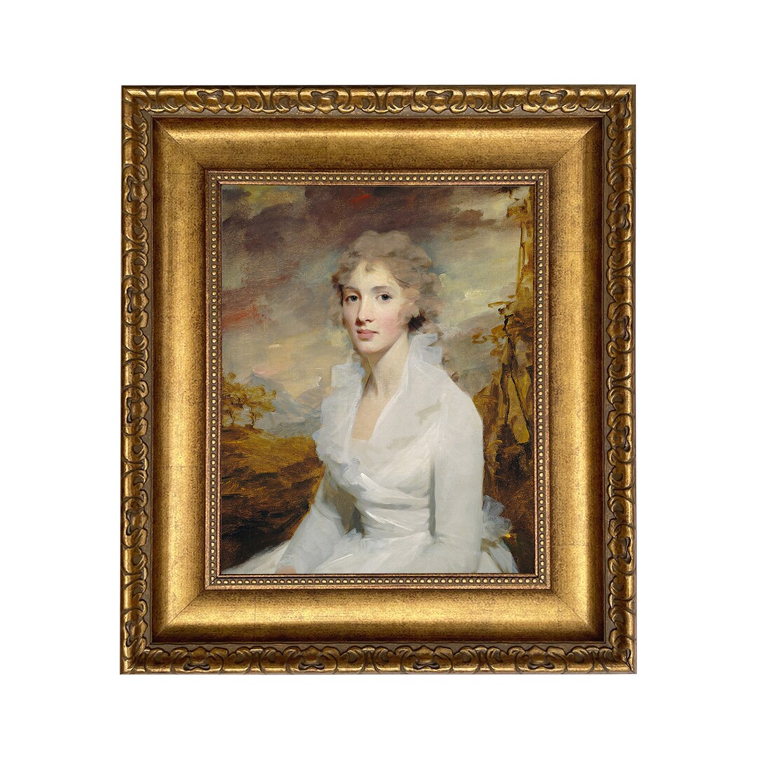 Portrait of Miss Eleanor Framed Oil Painting Print on Canvas, Portrait ...