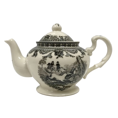 9-1/4 Virginia Transferware Porcelain Teapot Antique - Etsy