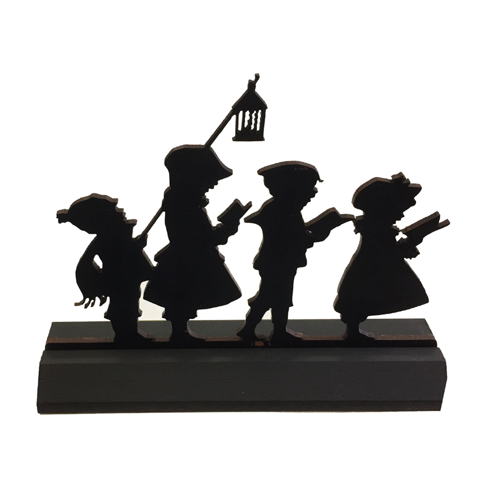 Christmas Carolers Standing Wood Silhouette Tabletop Christmas - Etsy