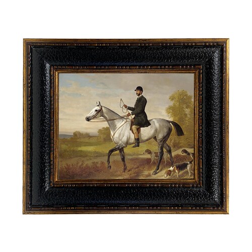 A Huntsman With Horse and Hounds by Adam Emil Framed Oil - Etsy