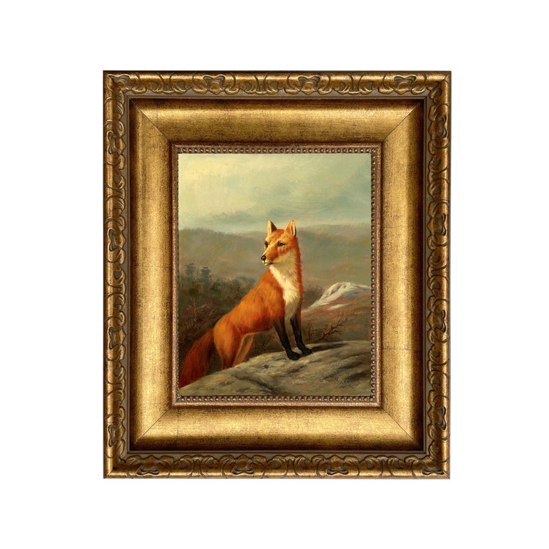 Vintage Fox Painting - Etsy