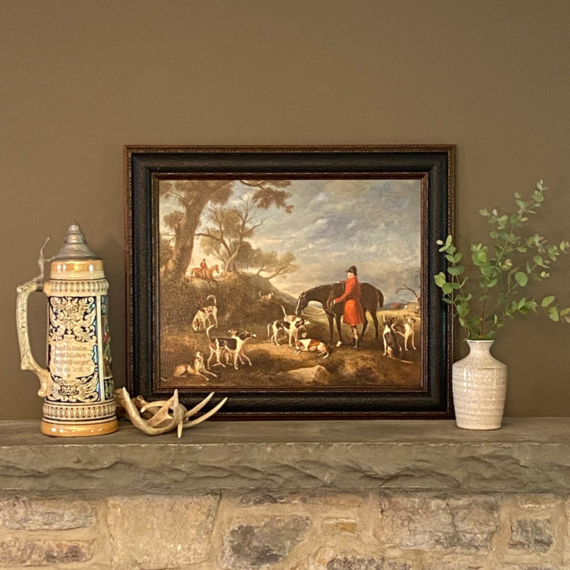 The Burton Hunt Framed Oil Painting Print on Canvas in - Etsy