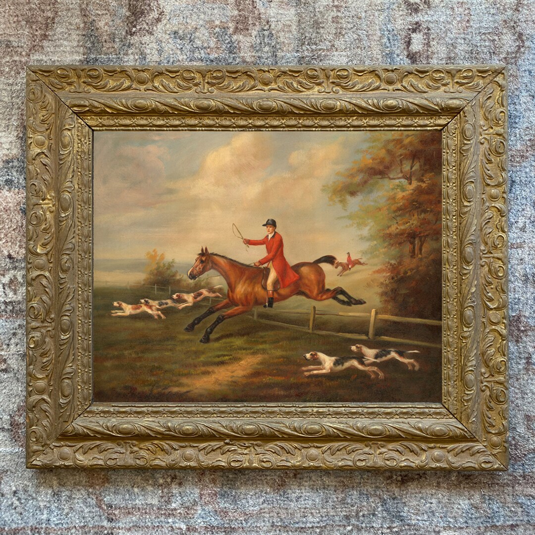 16x20 Antique Gold Wood Frame With YOUR CHOICE of New Canvas Print Read ...