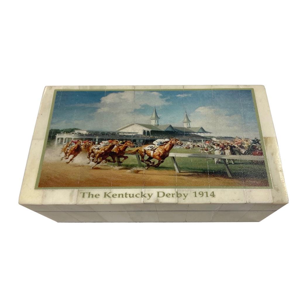 Kentucky Derby 1914 Bone Box, Equestrian Decor, Horse Racing Gift - Etsy