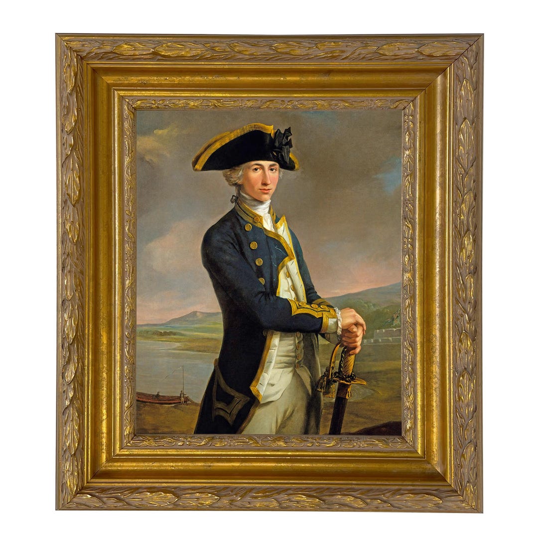 Captain Horatio Nelson Framed Canvas Print: 18th Century Naval Portrait ...