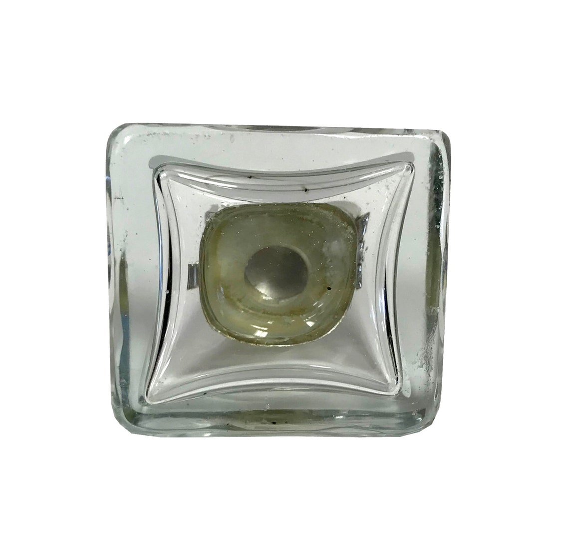 1-3/4" Square Clear Glass Inkwell Antique Reproduction With Ink - Etsy UK