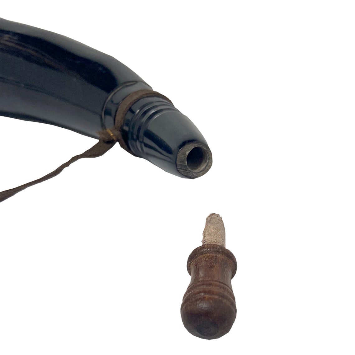 13" Powder Horn With Wooden Plug- Antique Vintage Style - Etsy