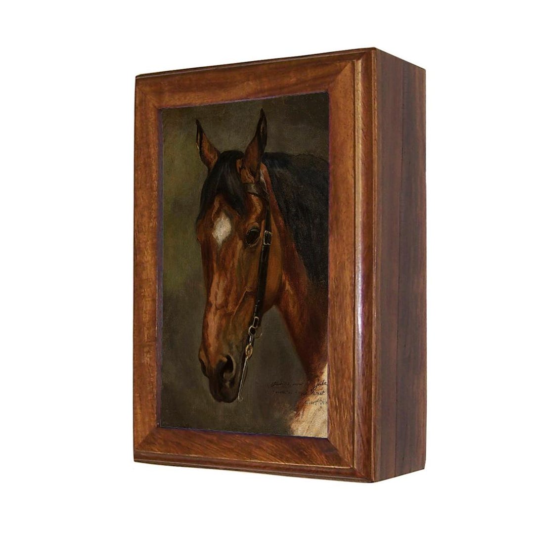 Horse Portrait Wood Jewelry Box, Horse Gift Box, 4 Styles - Etsy