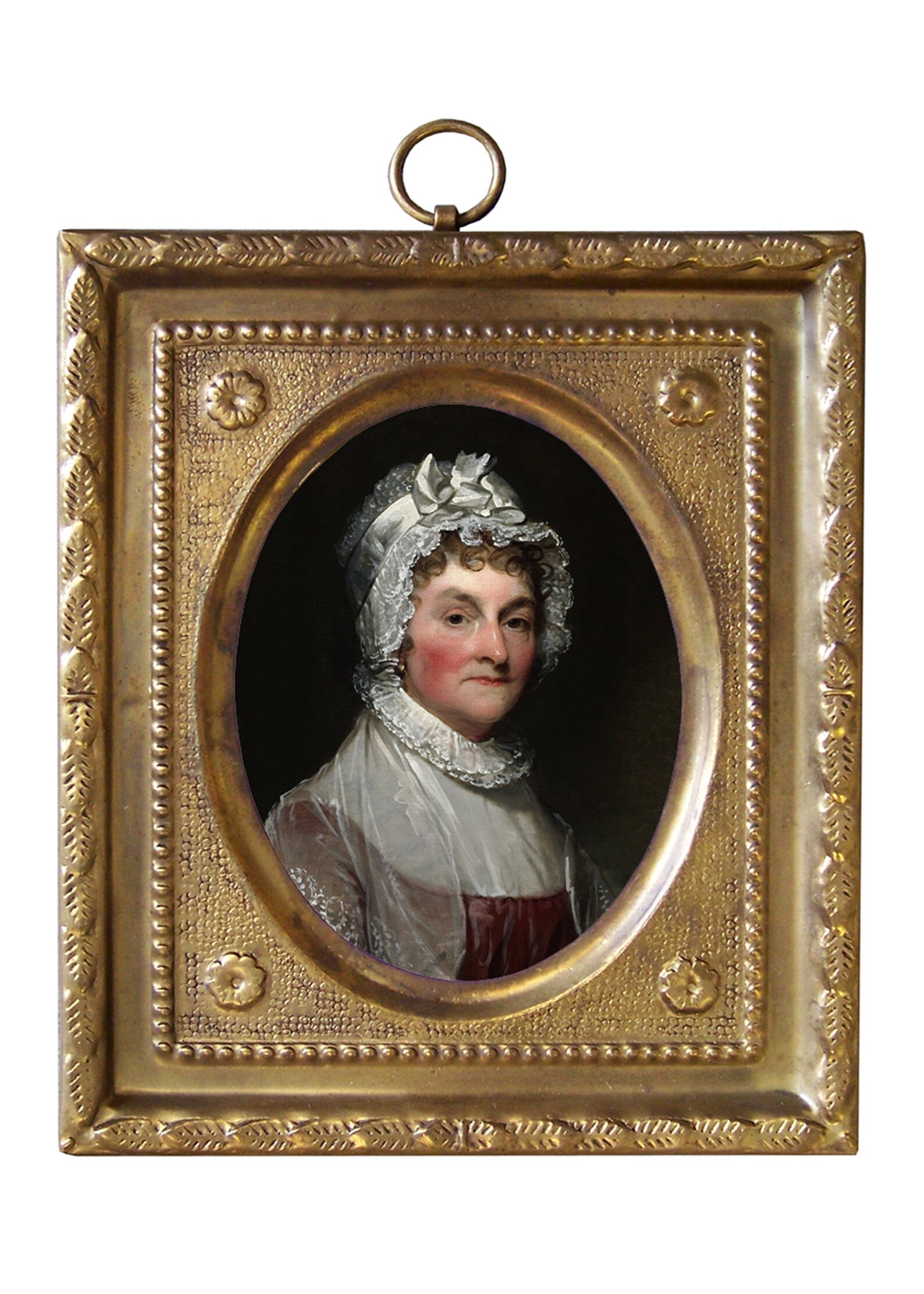 John & Abigail Adams Prints, Embossed Brass Frames, Colonial Decor (set ...