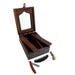 Colonial Wood Traveling Shaving Box With Accessories, Antique Style ...