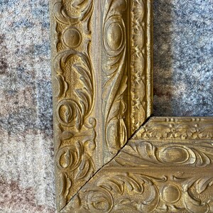 16x20 Antique Gold Wood Frame With YOUR CHOICE of New Canvas Print Read ...