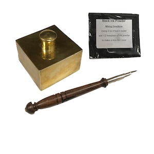 14-3/4" Wood Colonial Writing Desk With Accessories, Antique Vintage ...