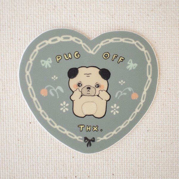 Pug Sticker - Etsy