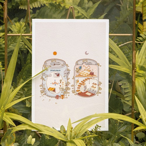 Milk Tea Shop Art Print Art Print Drink Art Print A6 | Etsy