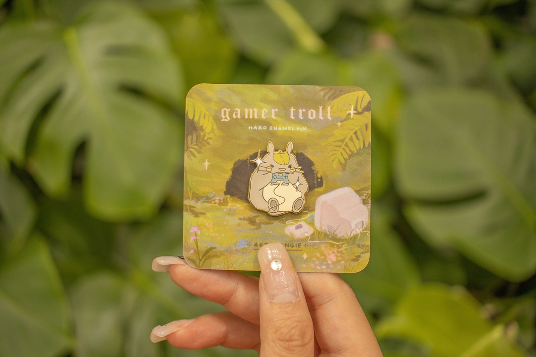 Gamer Troll Hard Enamel Pin Gold Plating Pins Gaming Pin MADE WITH LOVE ...