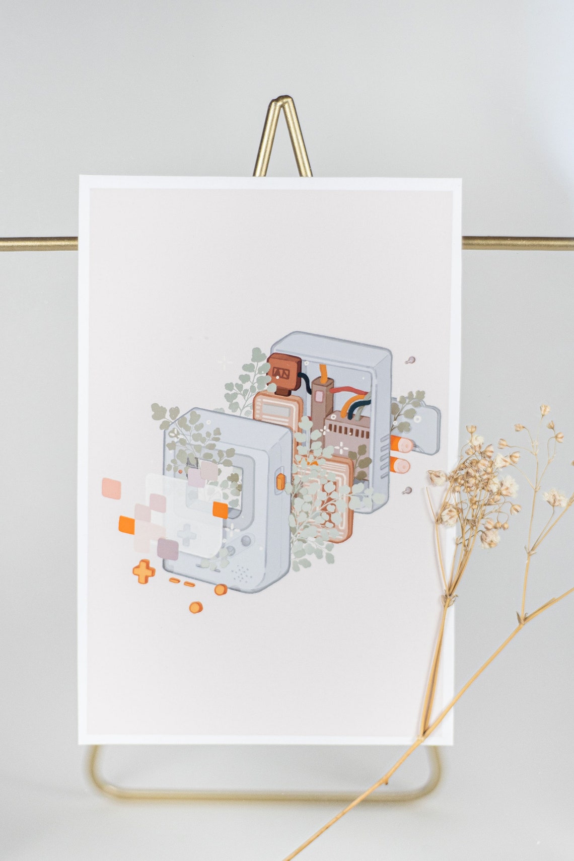 Plant Deconstructed Gameboy Color Art Print Art Print Game - Etsy