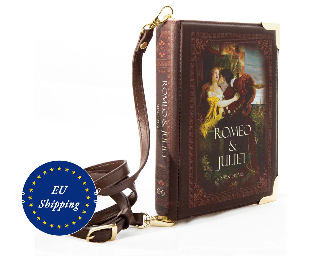 Local EU Shipping - Book Bag Romeo and Juliet, Crossbody Book Purse ...