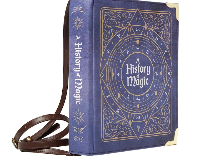 A History of Magic Book Bag, Wizard Book Purse, Spell Book Crossbody ...