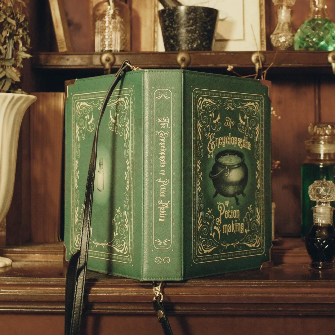 The Encyclopedia of Potion Making Book Handbag, Dark Academia Crossbody ...