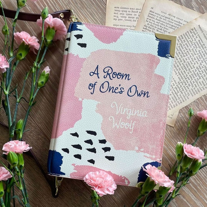 Book Purse, Virginia Woolf Book Clutch, Anniversary Gift for Women, A ...