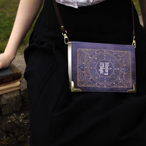 A History of Magic Book Bag, Wizard Book Purse, Spell Book Crossbody ...