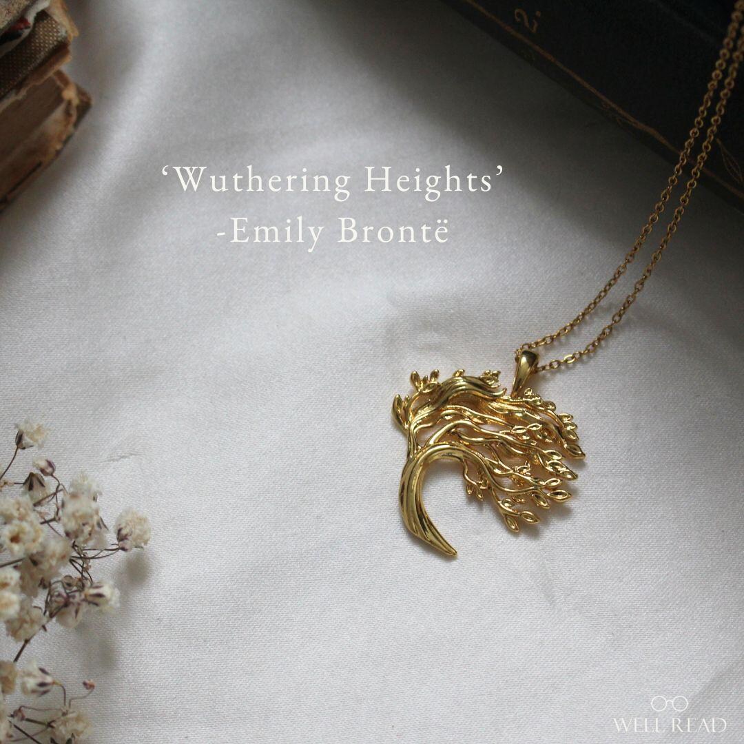 Wuthering Heights Charm Necklace, Graduation Jewelry, Literary Windswept Tree Necklace, Unique ...