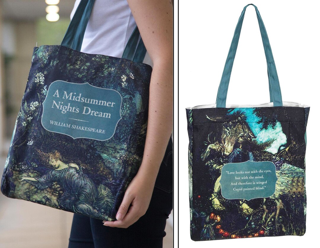 Midsummer Night's Dream Bag, Shakespeare Book Tote Bag, Book Lovers Day ...