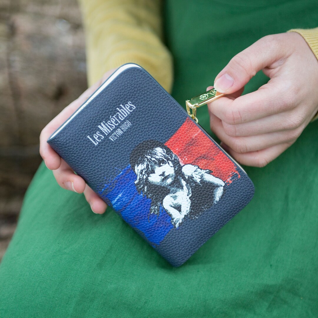 Les Miserables Book Wallet, Book Purse, Zip Around Wallet, Victor Hugo ...