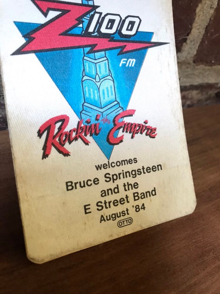 1984 Bruce Springsteen Cloth Concert Sticker - Etsy