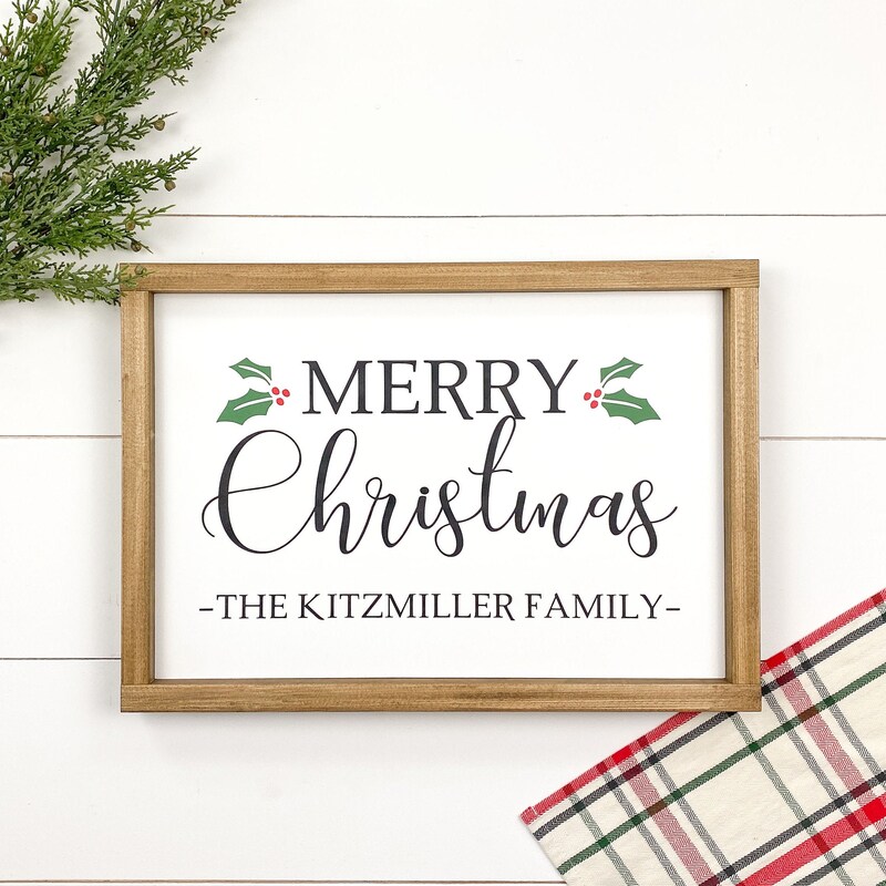 Personalized Christmas Signs - Etsy