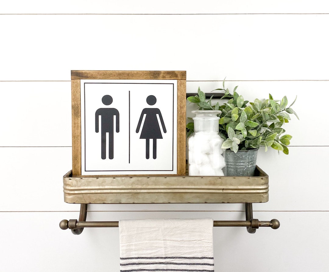 Bathroom People Sign | Farmhouse Bathroom Sign | Funny Bathroom Sign ...