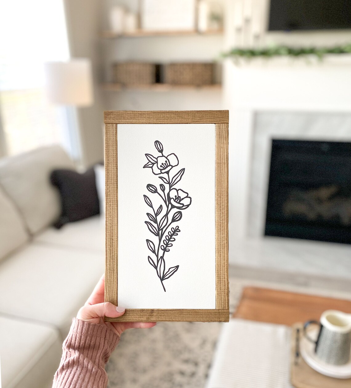 Wildflower Sign Farmhouse Spring Sign Botanical Sign - Etsy