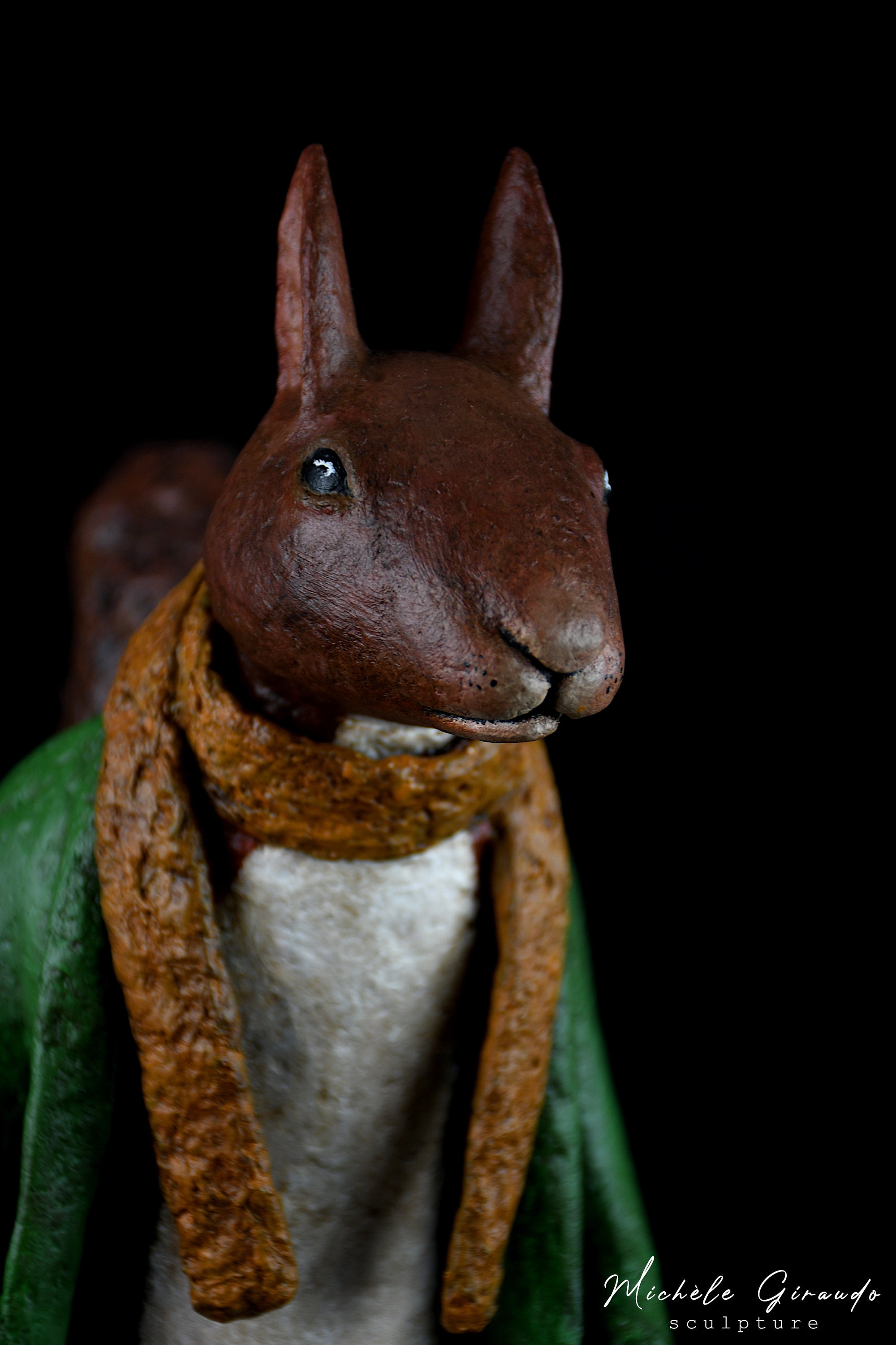 Gaspar Paper Mache Squirrel Life-size Animal Sculpture Decoration ...