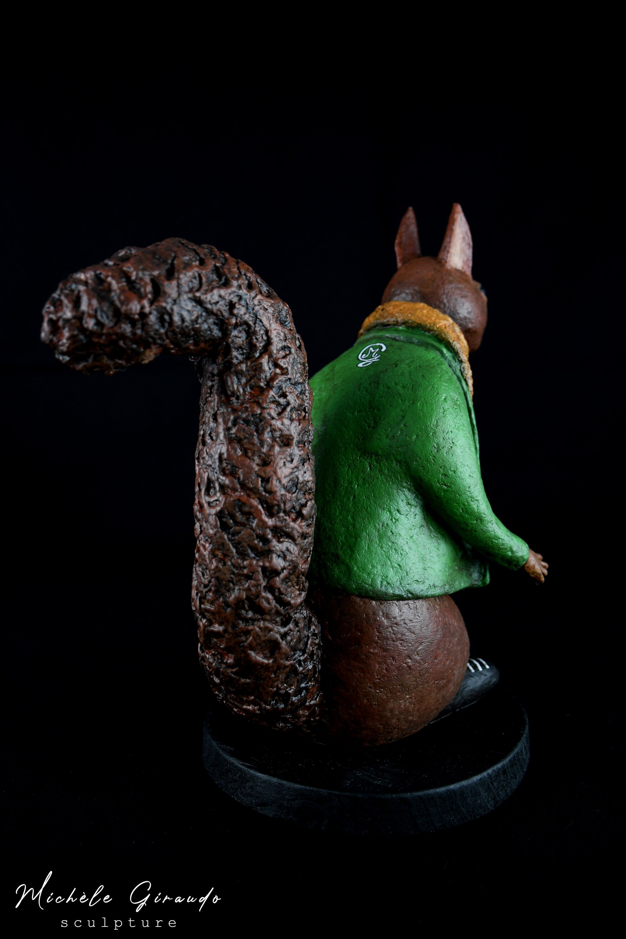 Gaspar Paper Mache Squirrel Life-size Animal Sculpture Decoration ...