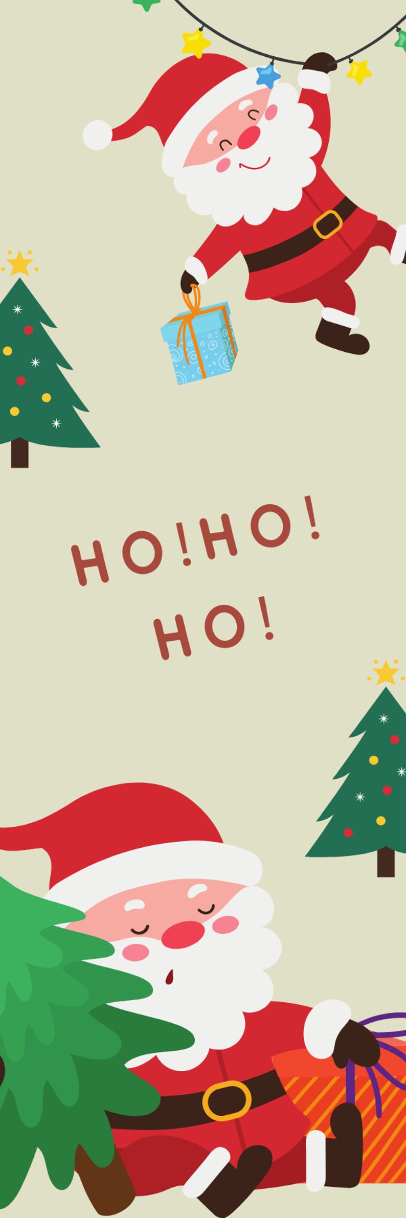 Printable Christmas Bookmarks- Instant Download- Set of 4! - Etsy