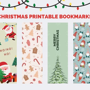 Printable Christmas Bookmarks- Instant Download- Set of 4! - Etsy