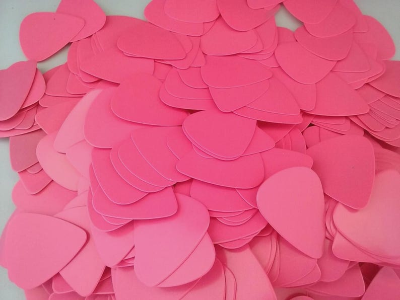 Lot of 50 Pink Cream and Turquoise Guitar Picks Super Thin and Flexible ...