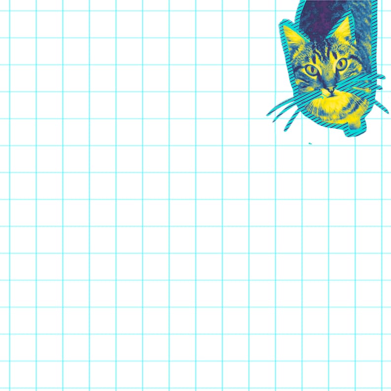 Digital Sticker Pack of Kitty Cat Post It Notes for Goodnotes - Etsy