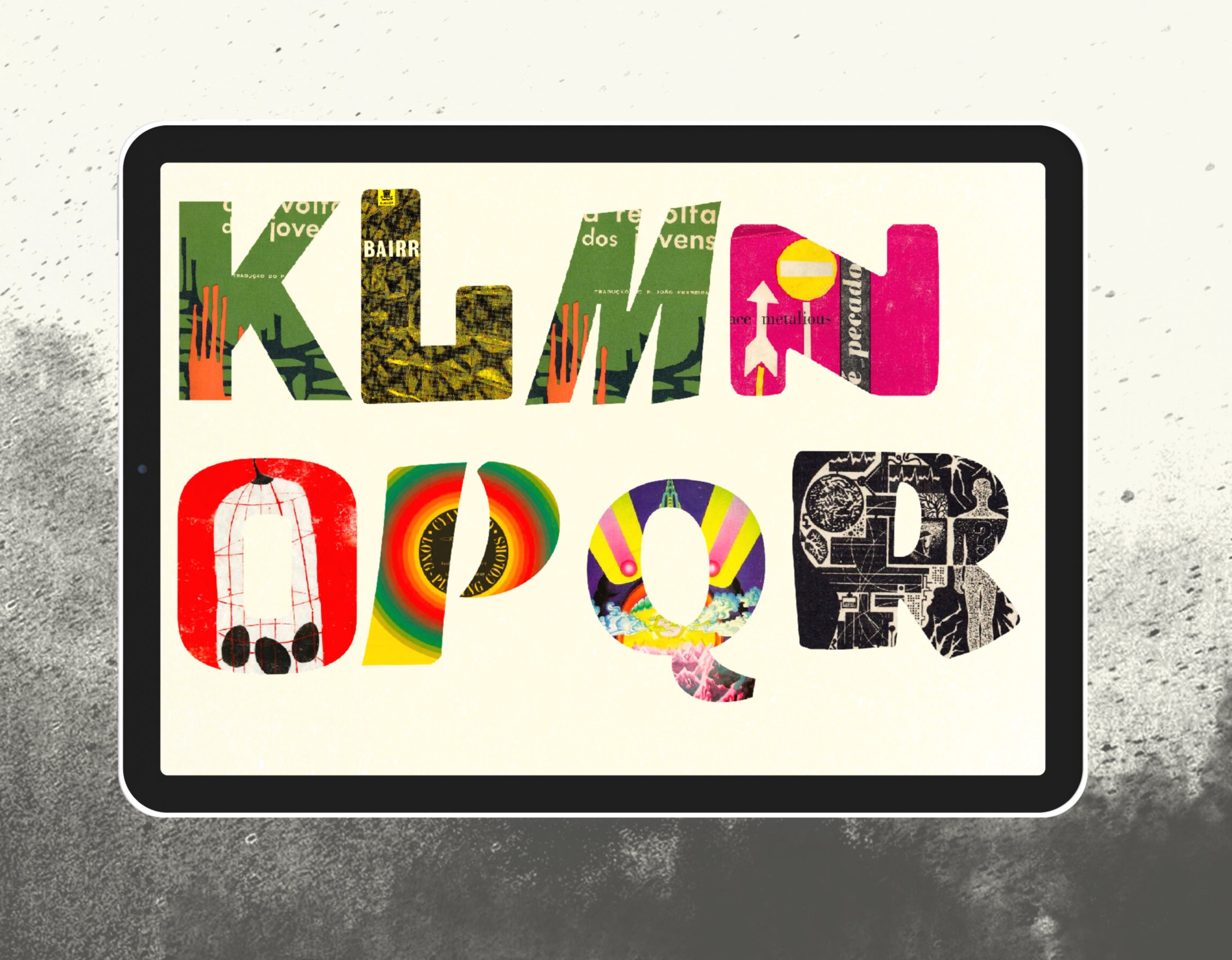 Midcentury Alphabet Digital Sticker Pack for Goodnotes Digital ...