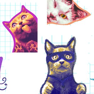 Digital Sticker Pack of Kitty Cat Post It Notes for Goodnotes - Etsy