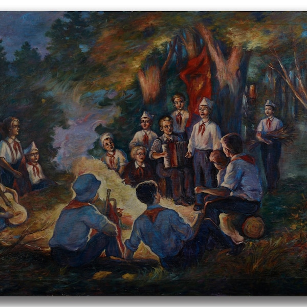 Soviet Oil Painting - Etsy