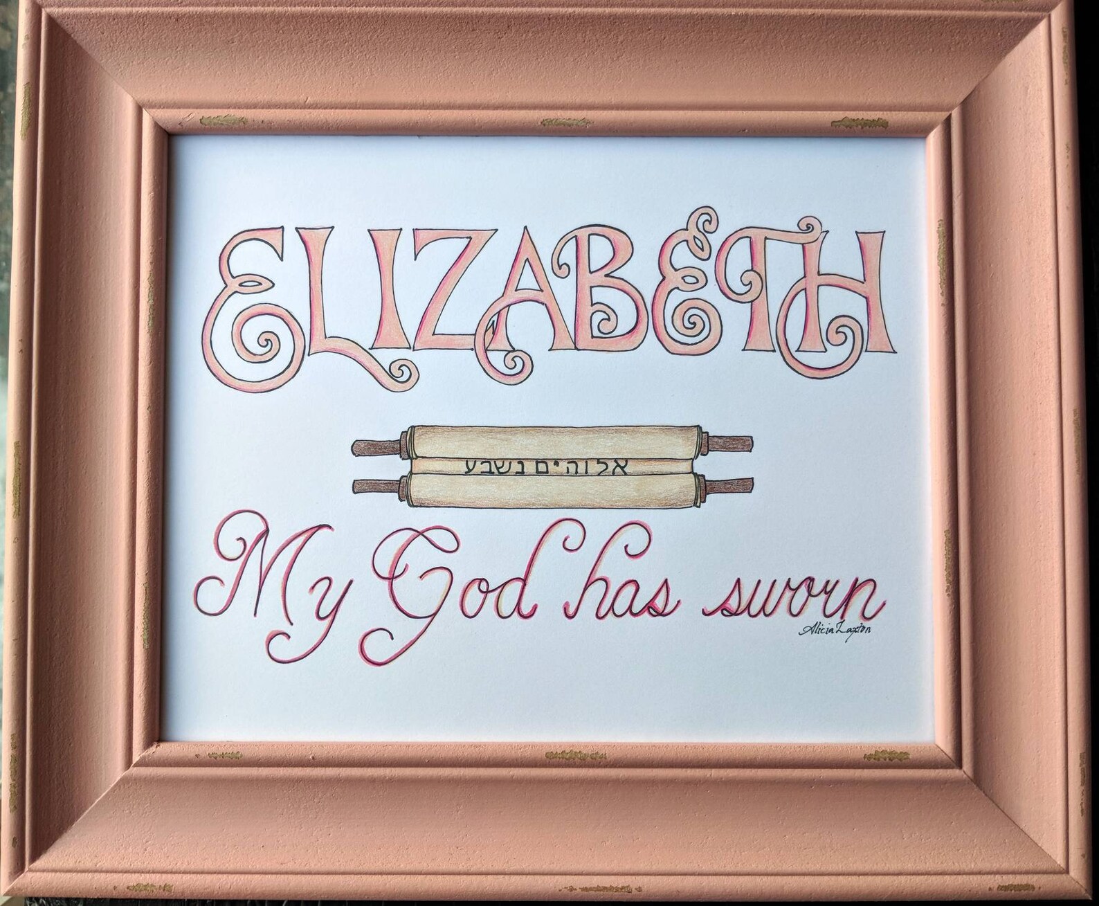 Elizabeth Unique Name Art Print | Etsy