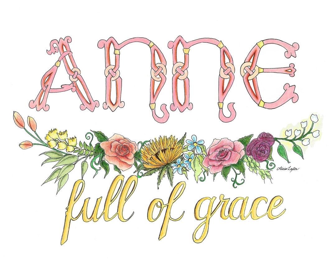 Anne Unique Name Art Print - Etsy