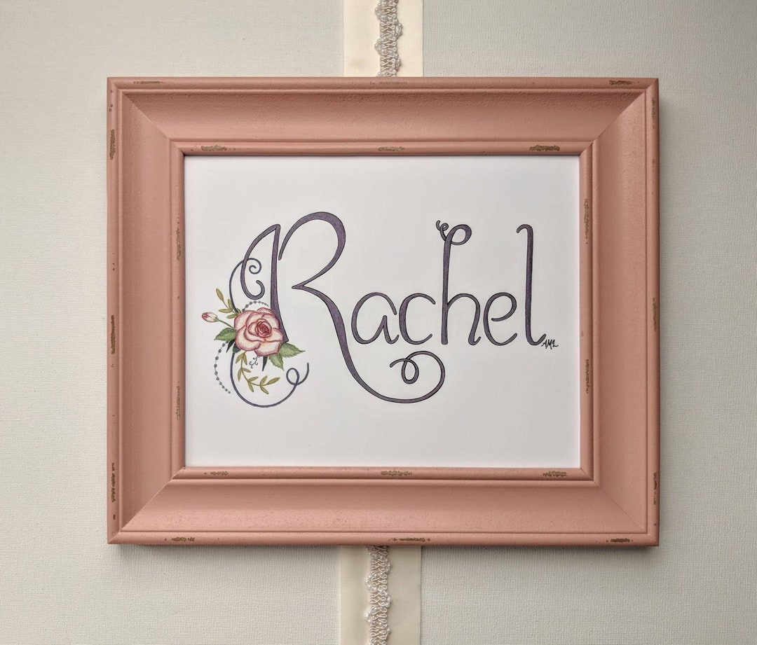 Rachel Unique Name Art Print - Etsy