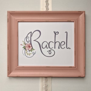 Rachel Unique Name Art Print - Etsy