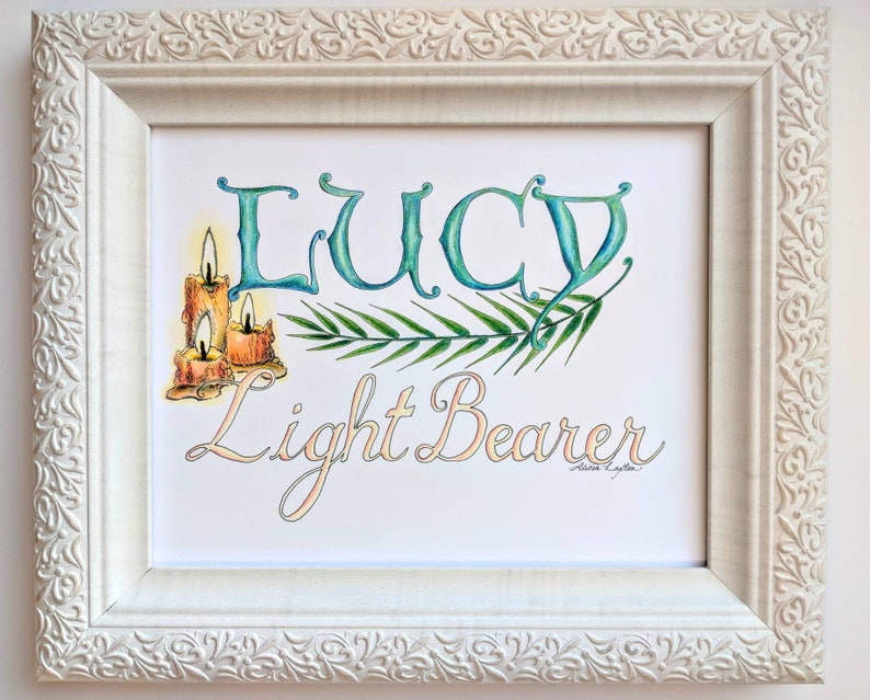 Lucy Unique Name Art Print - Etsy