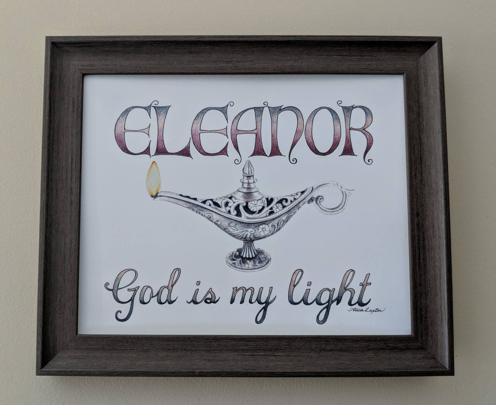 Eleanor Unique Name Art Print - Etsy